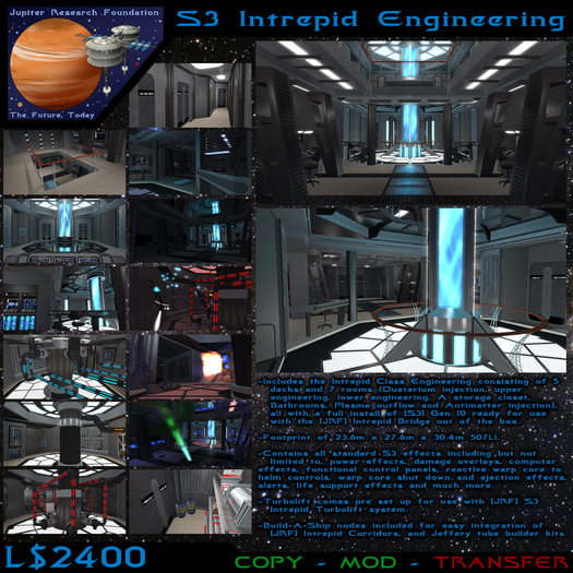 Second Life Marketplace - [JRF] Build - Intrepid Class Engineering